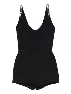 MITILIANE COUTURE Adjustable Straps Playsuit - Black