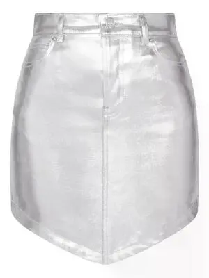 Alexandre Vauthier Asymmetric Denim Mini Skirt
