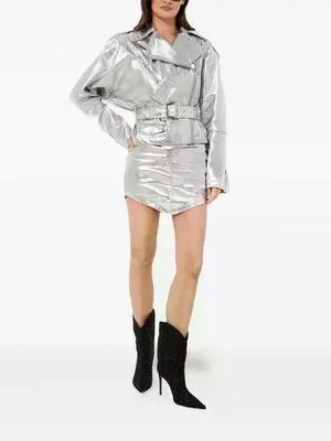 Alexandre Vauthier Asymmetric Denim Mini Skirt