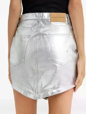 Alexandre Vauthier Asymmetric Denim Mini Skirt