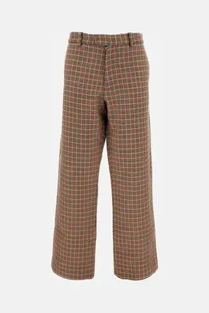 META CAMPANIA COLLECTIVE Houndstooth Wool Trousers