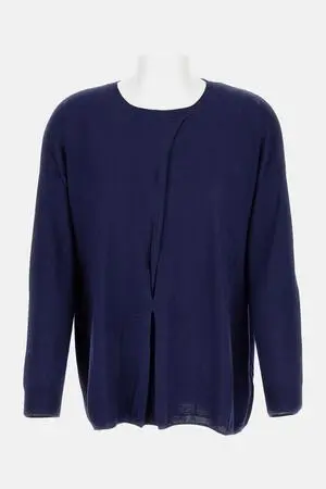HIRA X BIFFI Crewneck Sweater With Twist Detail