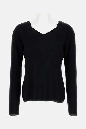 HIRA X BIFFI V-neck Long-sleeve Sweater