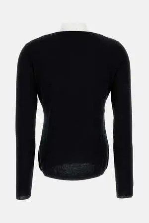 HIRA X BIFFI V-neck Long-sleeve Sweater