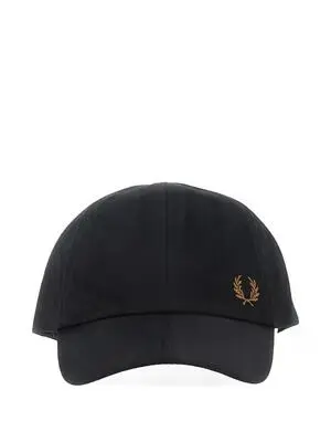 Fred Perry Logo-embroidered Cap - Black