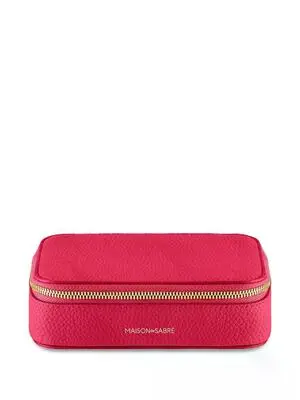 MAISON DE SABRE Leather Jewellery Case - Pink