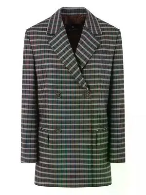 Etro Checked Double-breasted Jacket