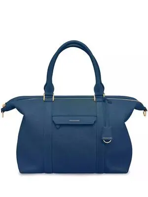 MAISON DE SABRE Large Leather Weekender Bag - Blue
