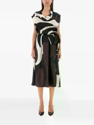 Kiton Abstract Midi Dress