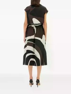 Kiton Abstract Midi Dress