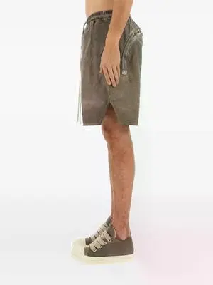 Rick Owens Zip Frayed Hem Shorts