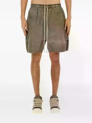 Rick Owens Zip Frayed Hem Shorts