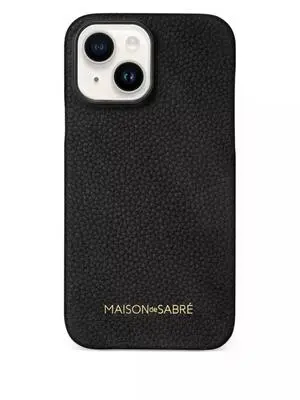 MAISON DE SABRE Leather Phone Case - Black