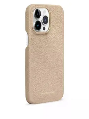 MAISON DE SABRE Iphone 15 Pro Max Leather Phone Case - Neutrals