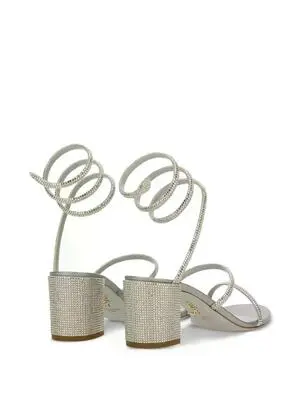 Rene Caovilla Spiral Embellished Sandals
