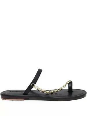 Mystique Chain-detail Leather Sandals