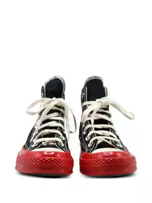 Play Comme Des Garcon X Converse Chuck 70 Sneakers - Black