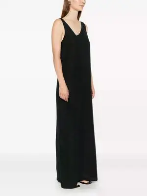 OCCLEUS Asymmetric-neck Midi Dress