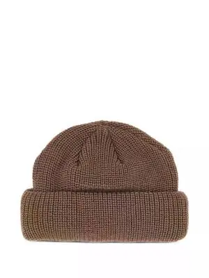 KIJIMA TAKAYUKI Kijima Takayuki Ribbed Beanie Brown