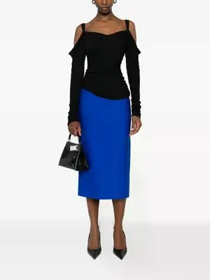 David Koma Pencil Back Slit Skirt