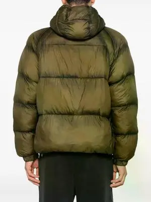 REPRESENT Translucent Hooded Puffer Jacket - Green
