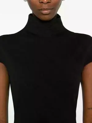 Solace London Lang High-neck Maxi Dress - Black