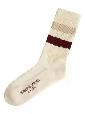 Golden Goose Striped Socks - Neutrals