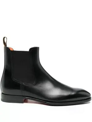 Santoni Almond Toe Boots For Men