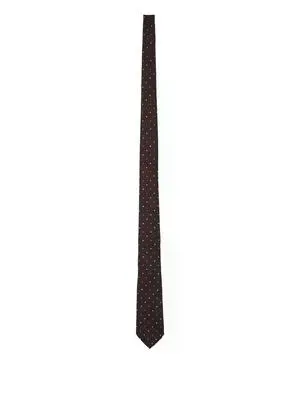 Paul Smith Polka-dot Neck Tie - Brown