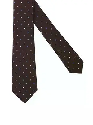 Paul Smith Polka-dot Neck Tie - Brown