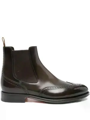 Santoni Perforated Boots For Men