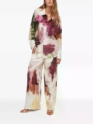 Aje Atomic Silk Palazzo Pants