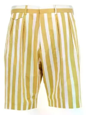 Paul Smith Striped Pattern Shorts - Yellow
