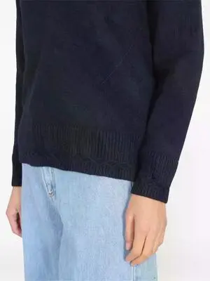Saint James V-neck Sweater With Collar