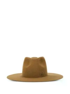 Ruslan Baginskiy Logo Fedora Hat - Brown