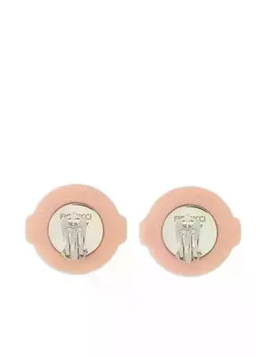 Fiorucci Logo Stud Earrings - Pink