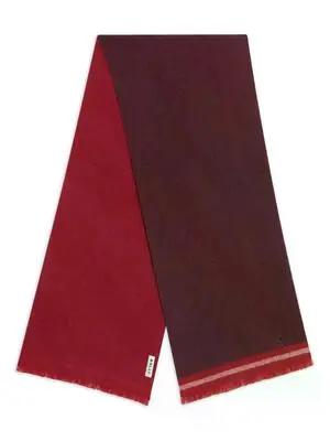Bally Two-tone Ribbon Scarf - Red