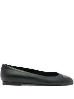 Bally Toe-cap B-chain Leather Ballet Flat