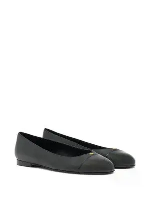 Bally Toe-cap B-chain Leather Ballet Flat