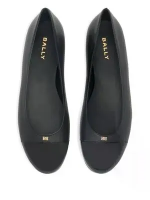Bally Toe-cap B-chain Leather Ballet Flat