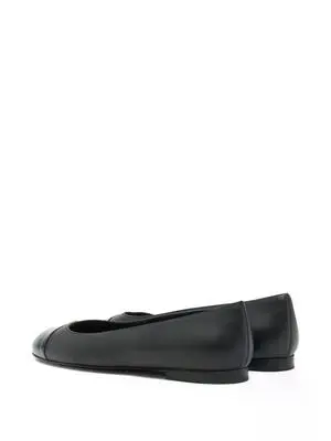 Bally Toe-cap B-chain Leather Ballet Flat