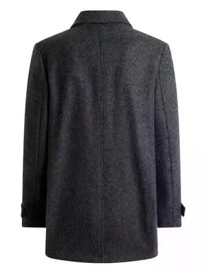 Bally Melange Single-breasted Car Coat