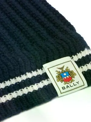 Bally Stripes Crest-label Wool Scarf