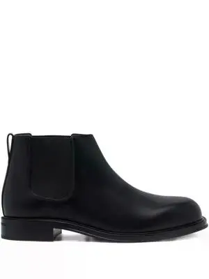 Bally Pull-loop Leather Chelsea Boots - Black
