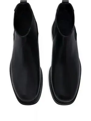 Bally Pull-loop Leather Chelsea Boots - Black
