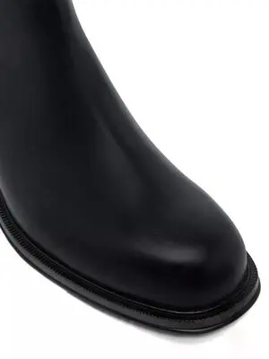 Bally Pull-loop Leather Chelsea Boots - Black