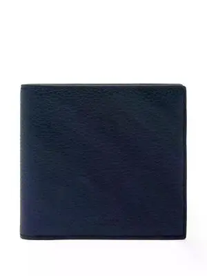 Bally York Grained-leather Bifold Wallet - Blue