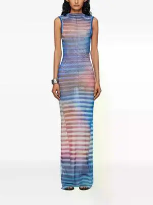 Jean Paul Gaultier Striped Maxi Dress