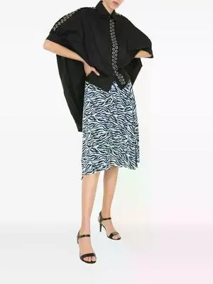 JOVONNA Zebra-print Midi Skirt