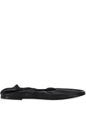 Dear Frances Scrunch-effect Ballerina Flats